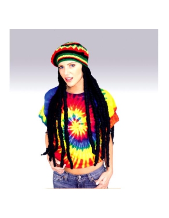 Rasta Wig With Cap - Girls Halloween Costume