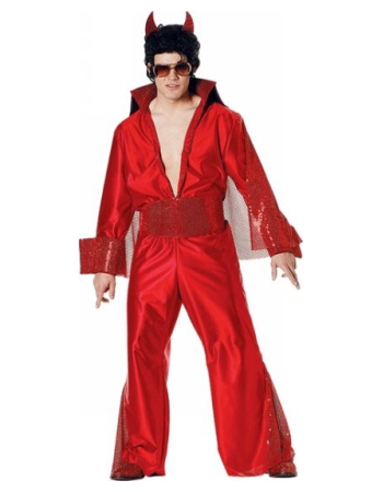 Red Hot Idol Adult Costume - Adult Halloween Costumes