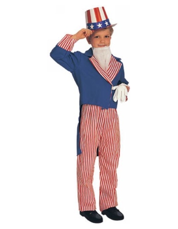 Uncle Sam Kids Costume - Boy Uncle Sam Costumes