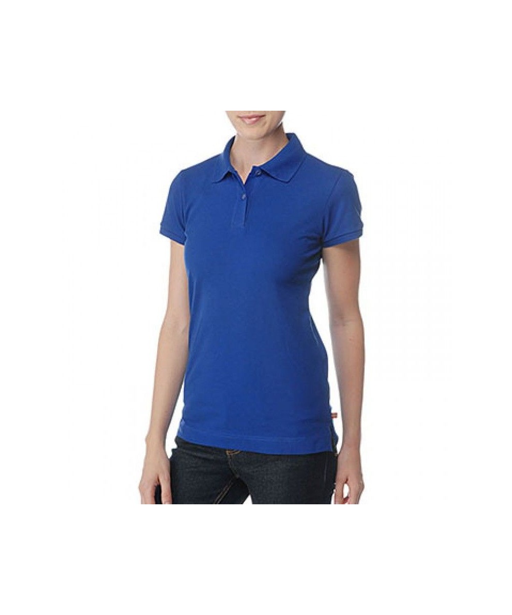 DICKIE'S JUNIORS SHORT SLEEVE SOLID PIQUE POLO COBALT BLUE