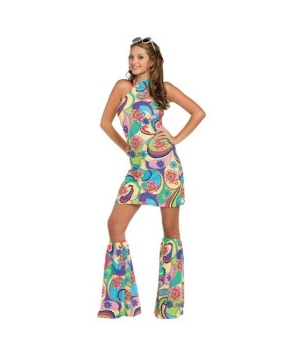 60's Girl Far Out Costume - Adult Halloween Costumes