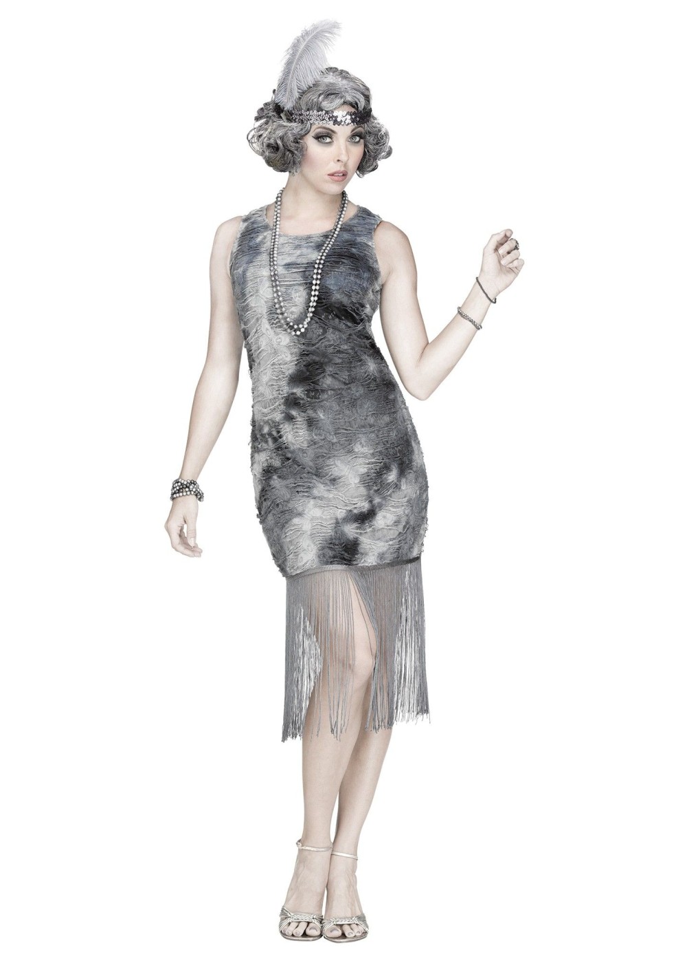 Ghostly Flapper Costume - Scary Costumes