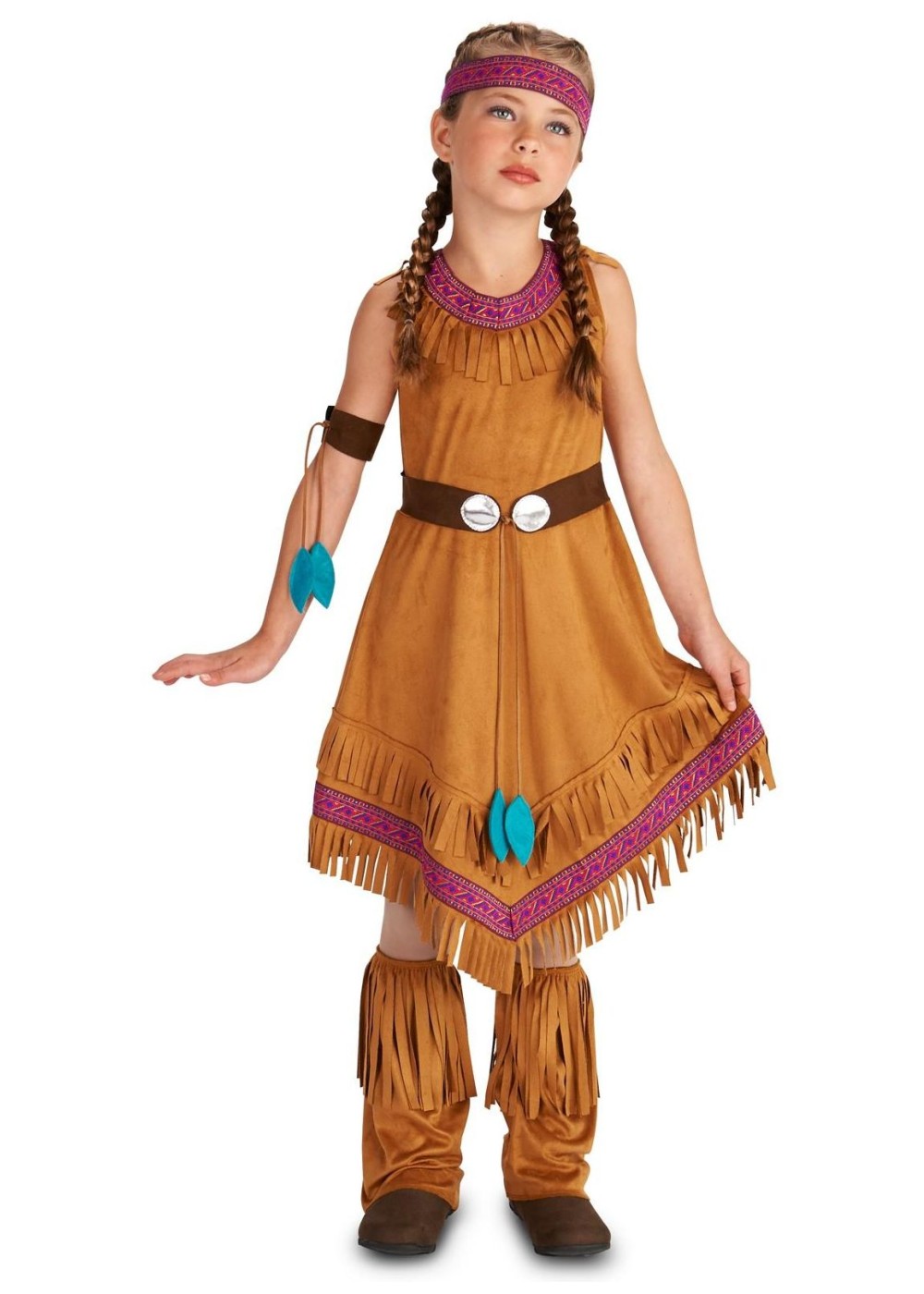 Native American Princess Girls Costume - Holiday Costumes Native American Princess Girls Costume - Holiday Costumes