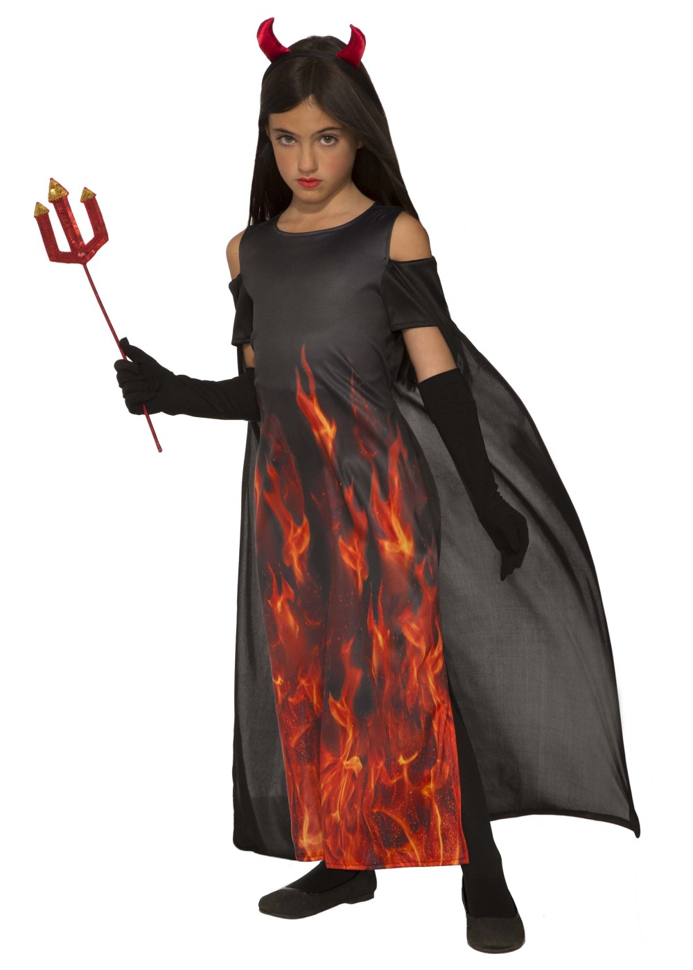 Girls Fancy Devil Costume - Devil Costumes